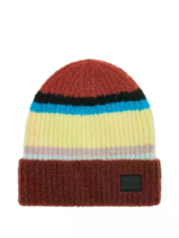 Paul Smith Swirl Beanie - Brown