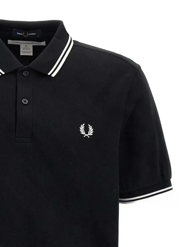 Comme Des Garçons X Fred Perry Logo-embroidered Polo Shirt