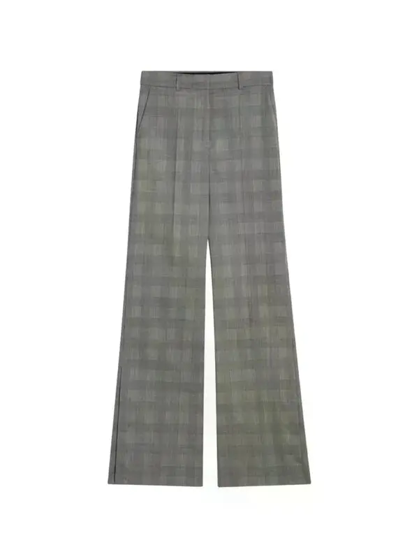 Sportmax Check Trousers - Grey