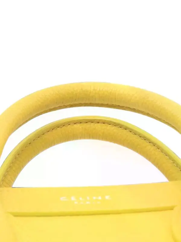 Celine 2010s Xs Luggage Shopper Handbag - Yellow