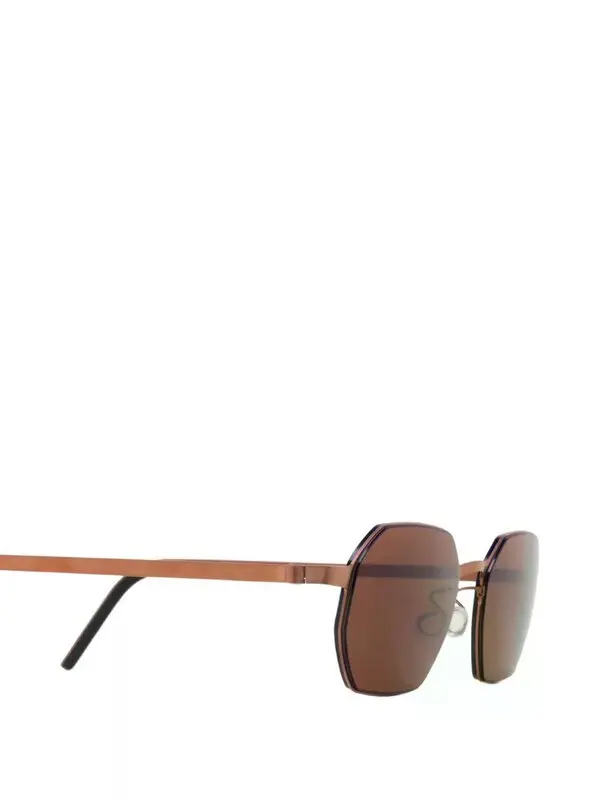 LINDBERG Geometric-frame Titanium Sunglasses