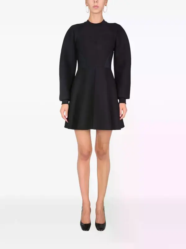 Dolce & Gabbana Long-sleeve Mini Dress - Black