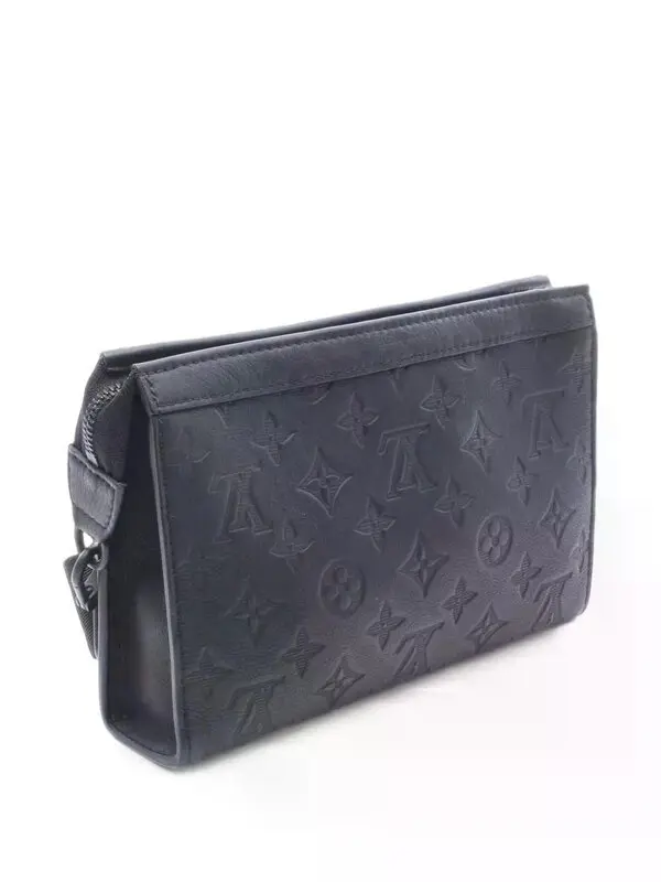 LOUIS VUITTON Monogram Shadow Gaston Clutch Bag