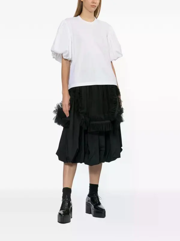 Noir Kei Ninomiya Ruffled Midi Skirt