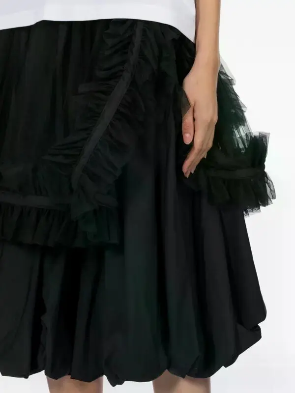 Noir Kei Ninomiya Ruffled Midi Skirt