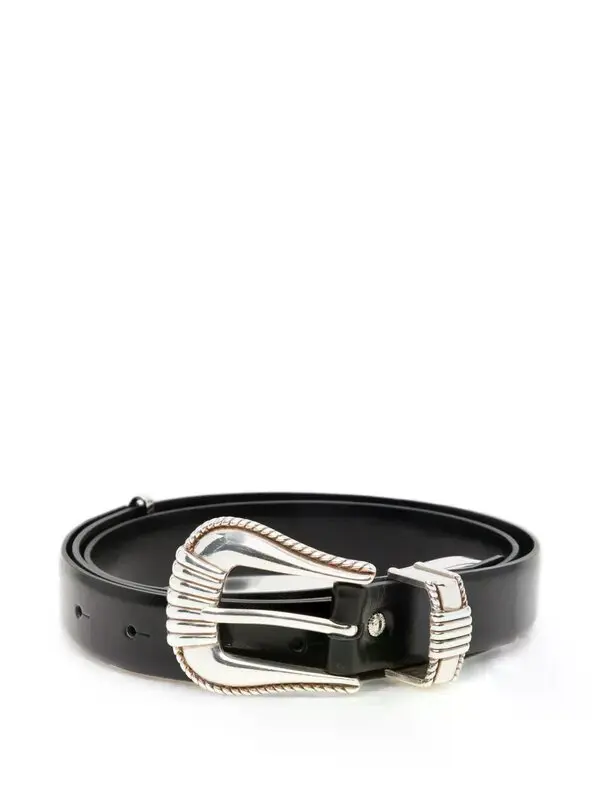 Toga Western-buckle Leather Belt