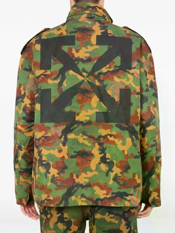 Off-White Camouflage-pattern Padded Jacket