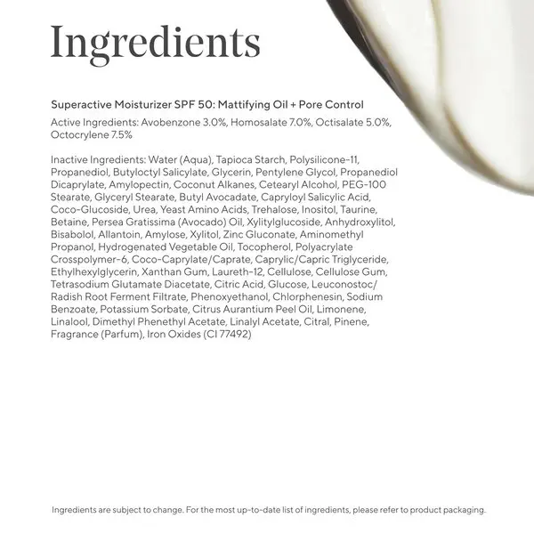 MURAD Super Active Moisturizer Spf Oil + Pore Control