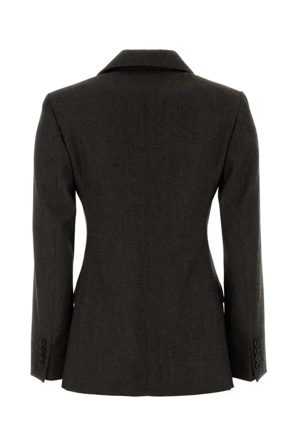 Max Mara Dark Wool Neutro Blazer