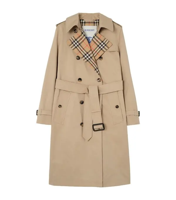 Burberry Gabardine Lakefield Trench Coat - Beige
