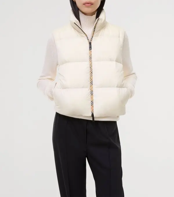 Burberry Langdale Detachable-sleeve Puffer Jacket
