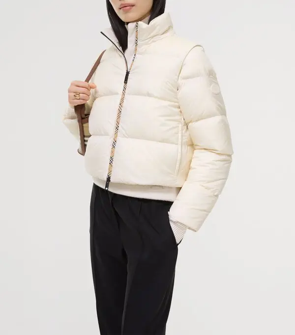 Burberry Langdale Detachable-sleeve Puffer Jacket