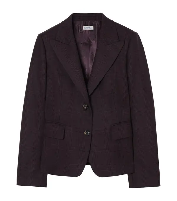 Burberry Wool Check Blazer