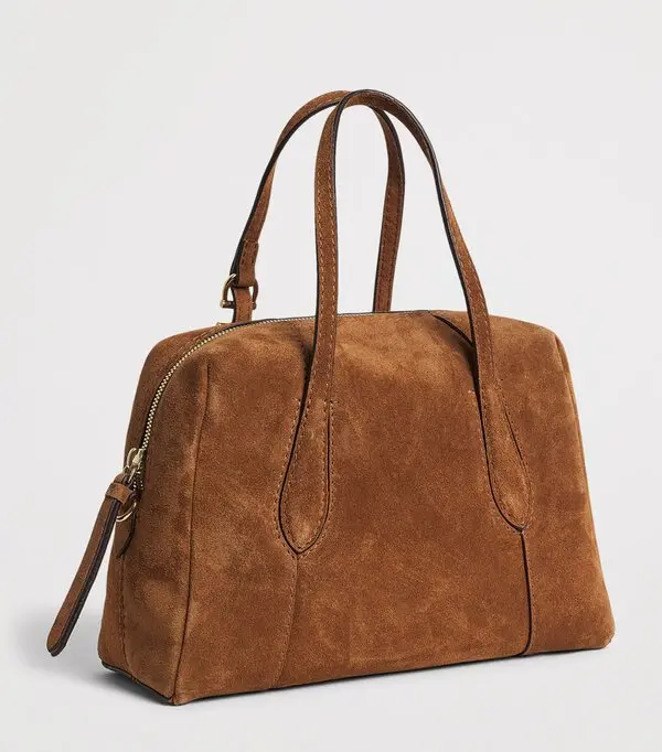 Harrods Small Suede Wren Shoulder Bag