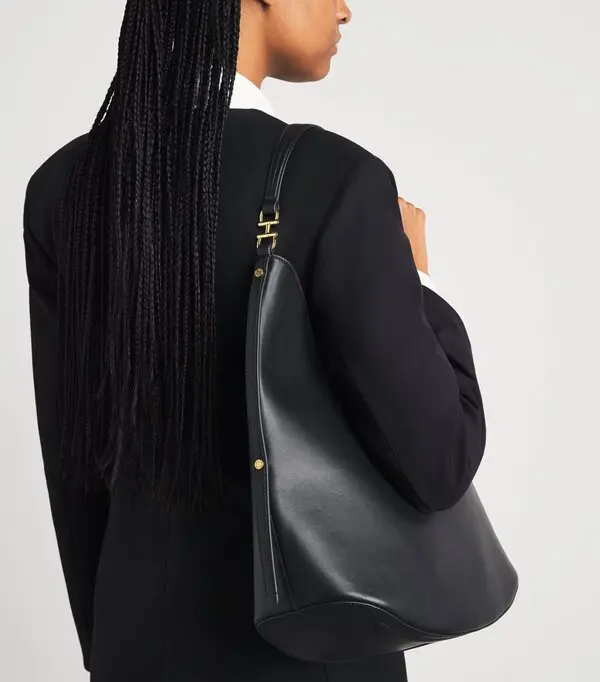 Harrods Medium Leather Penny Shoulder Bag
