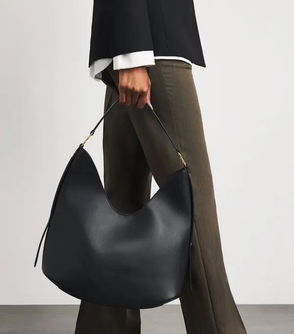Harrods Medium Leather Penny Shoulder Bag