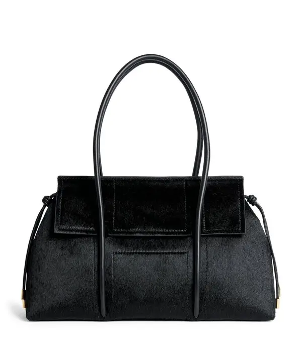 Harrods Medium Calf Hair Marcie Shoulder Bag