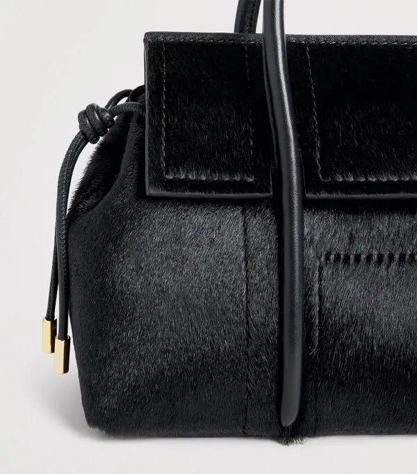 Harrods Small Calf Hair Marcie Shoulder Bag