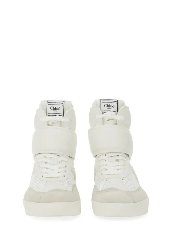 Chloé Kick Ankle Sneaker - Cream