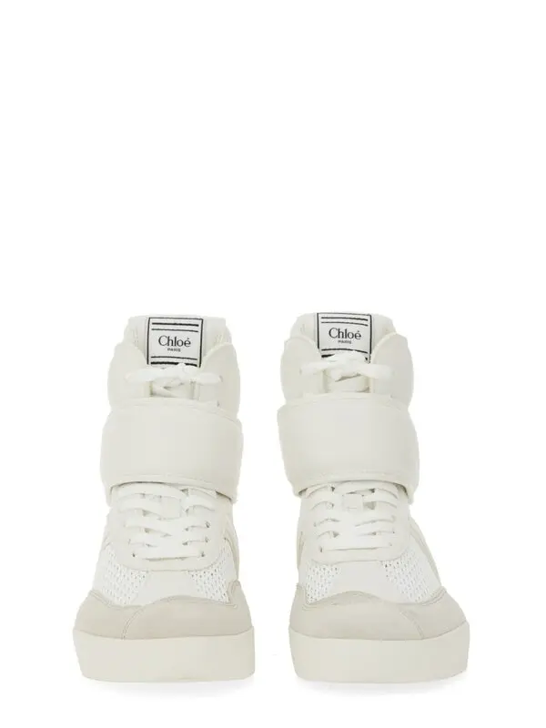 Chloé Kick Ankle Sneaker - Cream