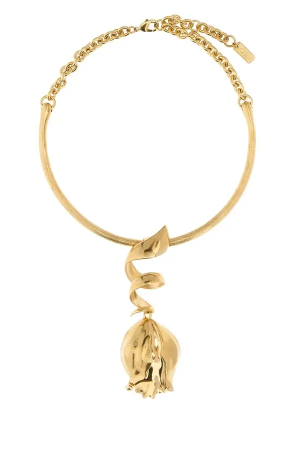 Chloé Metal Bloomcraft Necklace - Gold