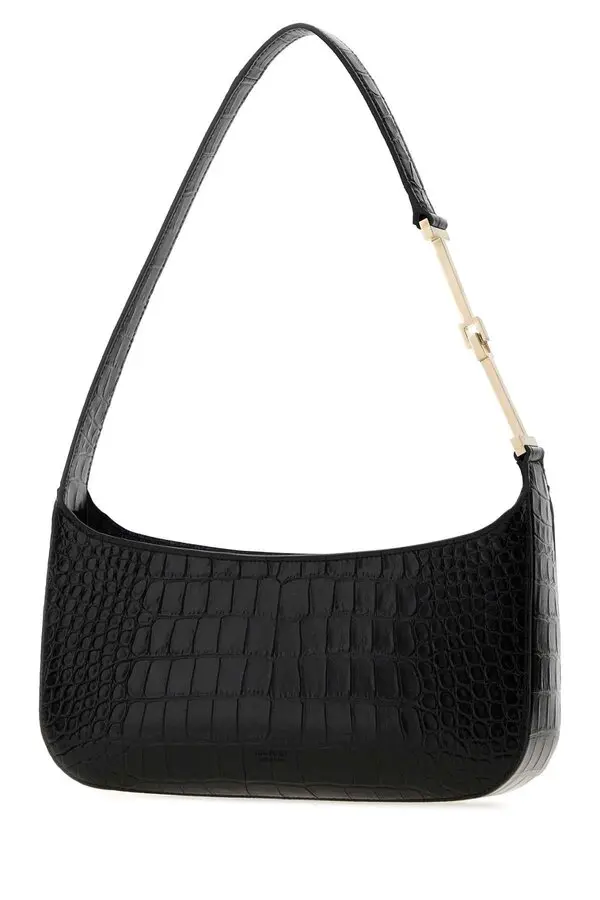 TOM FORD Black Leather Shoulder Bag - Multicolor