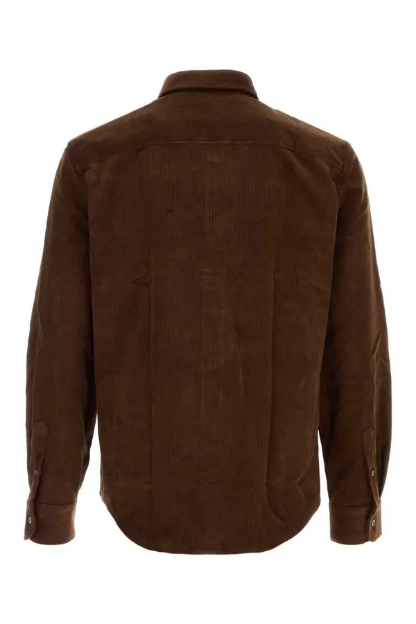 AMI Paris Chocolate Corduroy Shirt