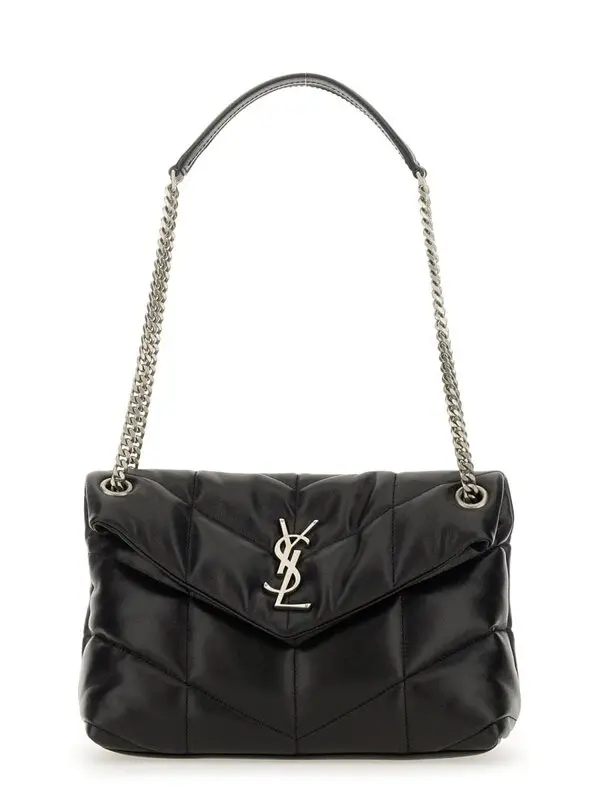 Saint Laurent Loulou Puffer Bag Small - Black