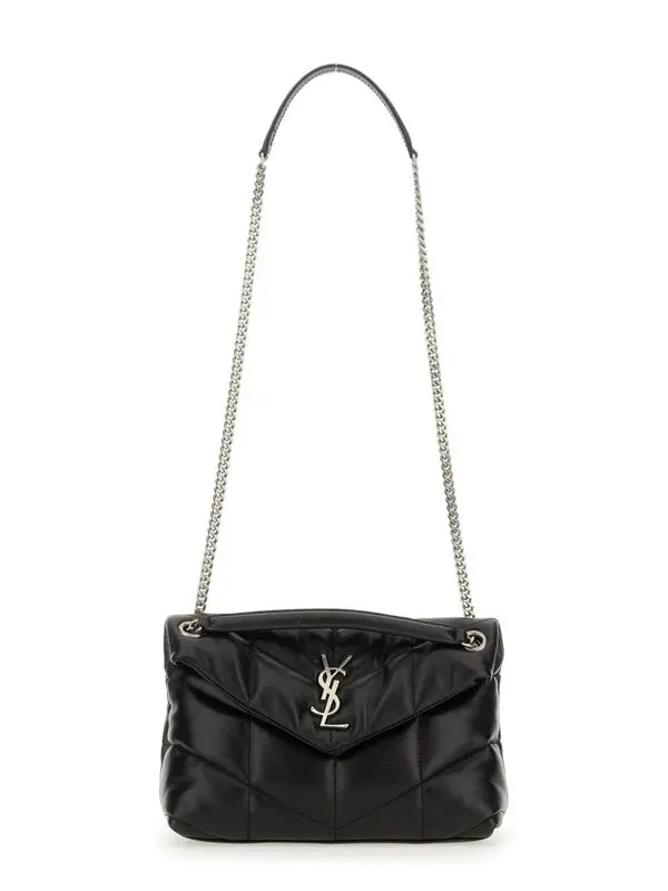 Saint Laurent Loulou Puffer Bag Small - Black