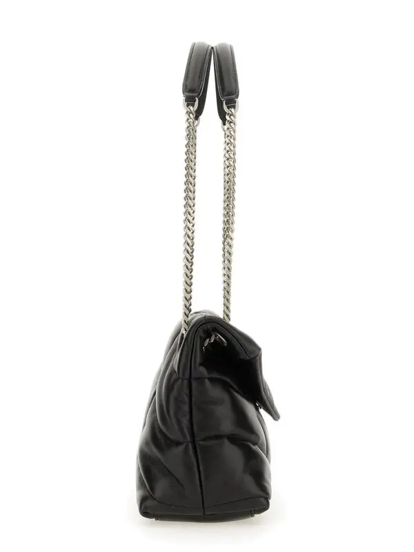 Saint Laurent Loulou Puffer Bag Small - Black