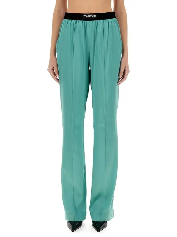 TOM FORD Pj Stretch Pants - Green