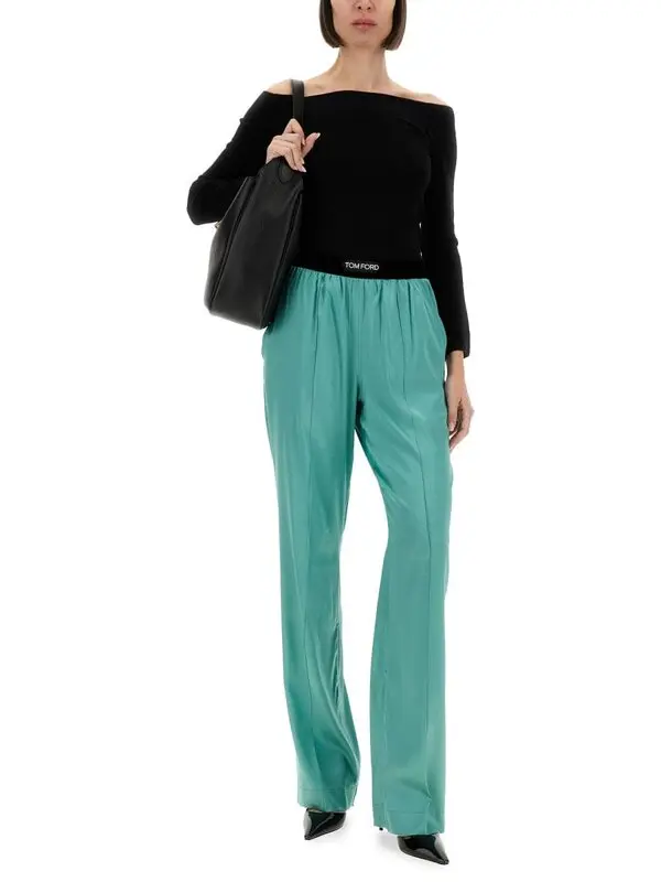 TOM FORD Pj Stretch Pants - Green