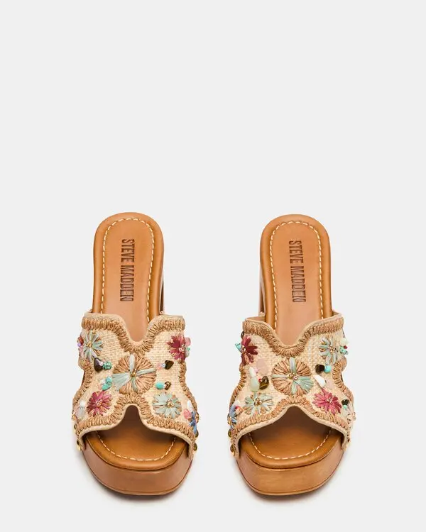 Steve Madden Sunkissed Embellished Block Heel Sandals