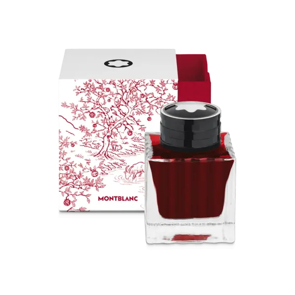 Montblanc Ink Bottle, The Legend Of Zodiacs The Goat - Red