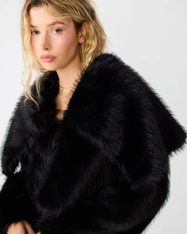 Steve Madden Amallia Coat Cropped Jackets & Coats