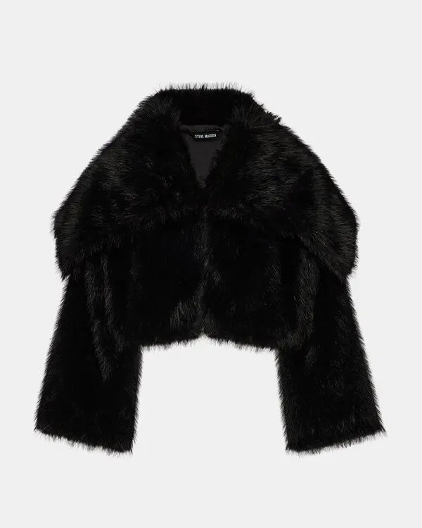 Steve Madden Amallia Coat Cropped Jackets & Coats