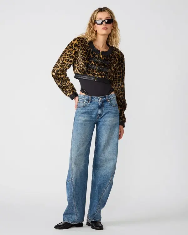 Steve Madden Felicitey Jacket Long Sleeve Cropped Jackets & Coats