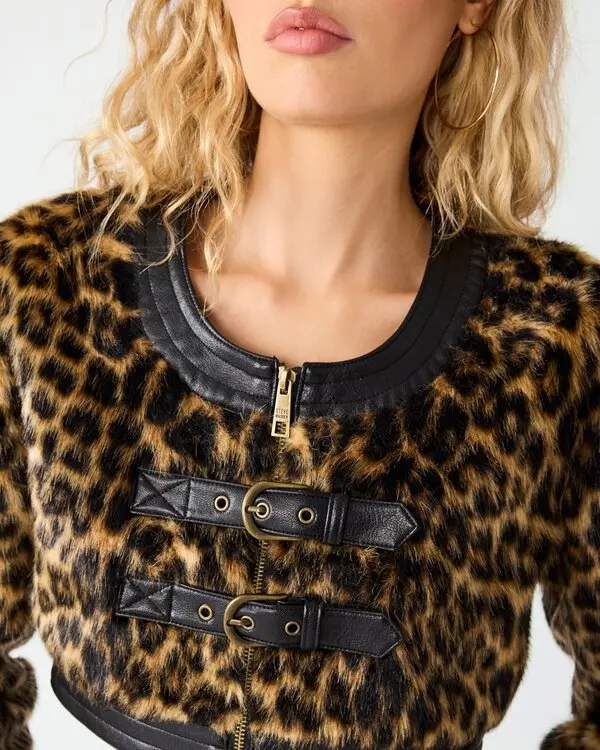 Steve Madden Felicitey Jacket Long Sleeve Cropped Jackets & Coats