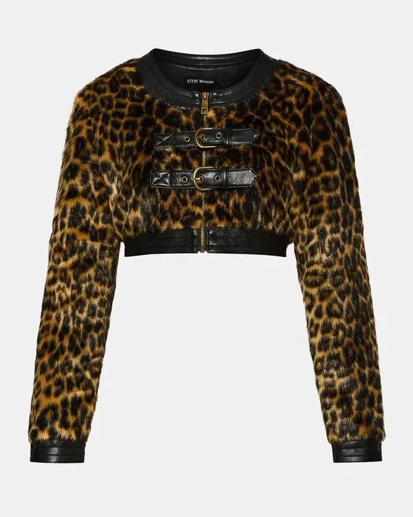 Steve Madden Felicitey Jacket Long Sleeve Cropped Jackets & Coats