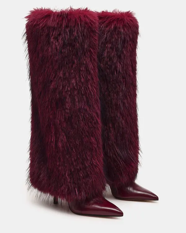 Steve Madden Icon Boot & Saga Faux Fur Bag Bundle