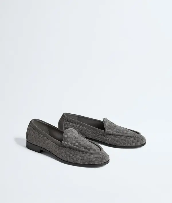 Bottega Veneta Silenzio Loafer - Obsidian Gray