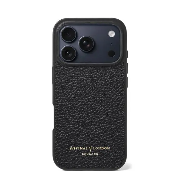 ASPINAL OF LONDON Iphone 18 Pro Case In Pebble - Black