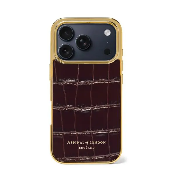 ASPINAL OF LONDON Iphone 18 Pro Case In Pebble - Brown