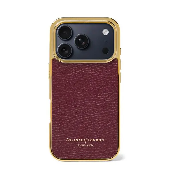 ASPINAL OF LONDON Iphone 18 Pro Case In Pebble - Red