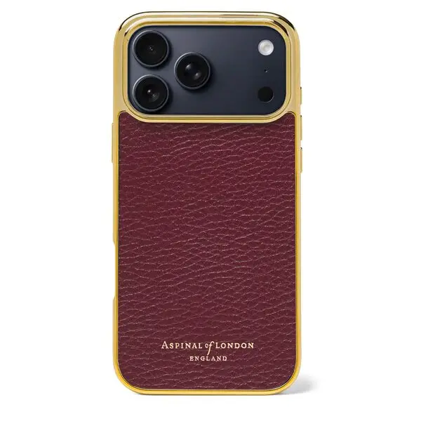 ASPINAL OF LONDON Iphone 18 Pro Max Case In Pebble - Red