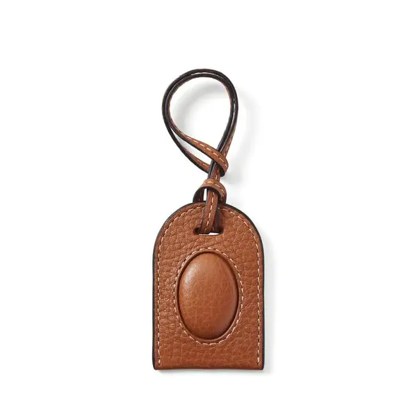 ASPINAL OF LONDON Hudson Perso Charm In Milled Pebble - Tan
