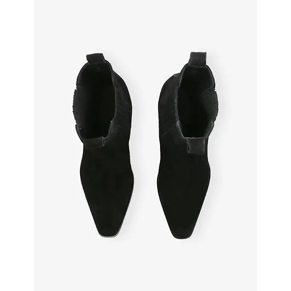 AeydĒ Agata 40 Suede Ankle Boots - Black