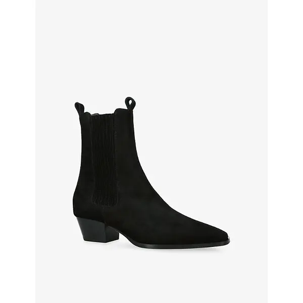 AeydĒ Agata 40 Suede Ankle Boots - Black