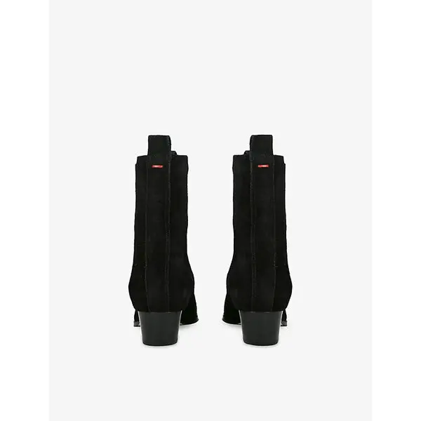 AeydĒ Agata 40 Suede Ankle Boots - Black
