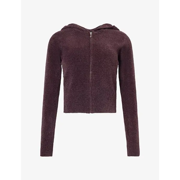 Juicy Couture Maya Chenille Knit Hoody - Winetasting